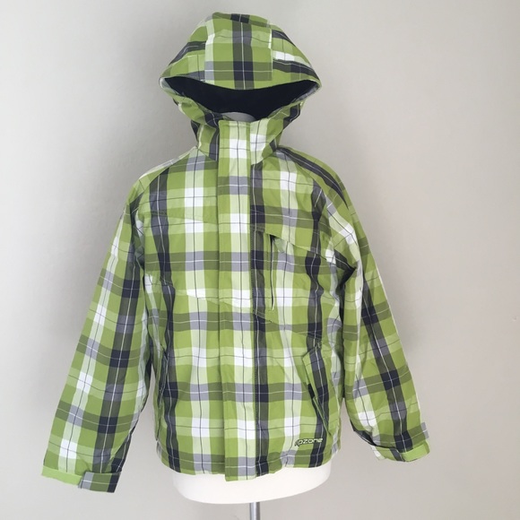 Ripzone | Jackets & Coats | Ripzone 500mm Hooded Plaid Snowboard Jacket ...